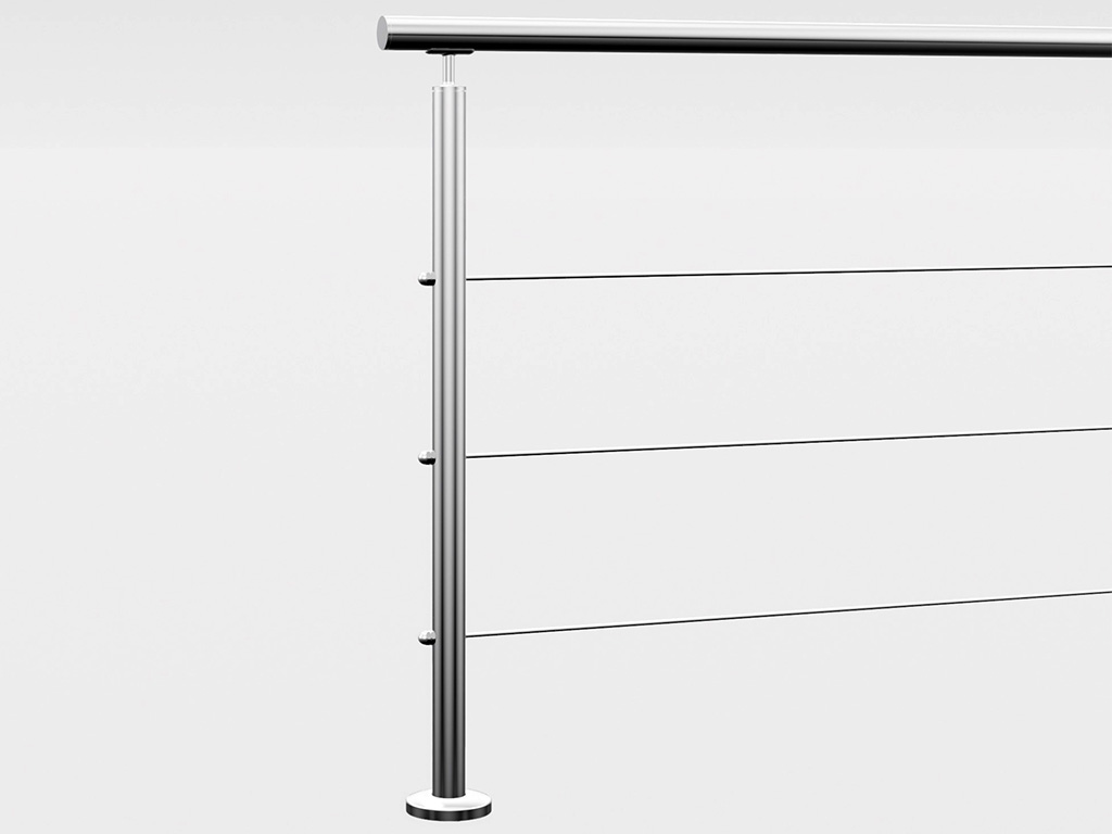 Qwares® Custom Round Stainless Steel Wire Balustrade Posts Supplier ...