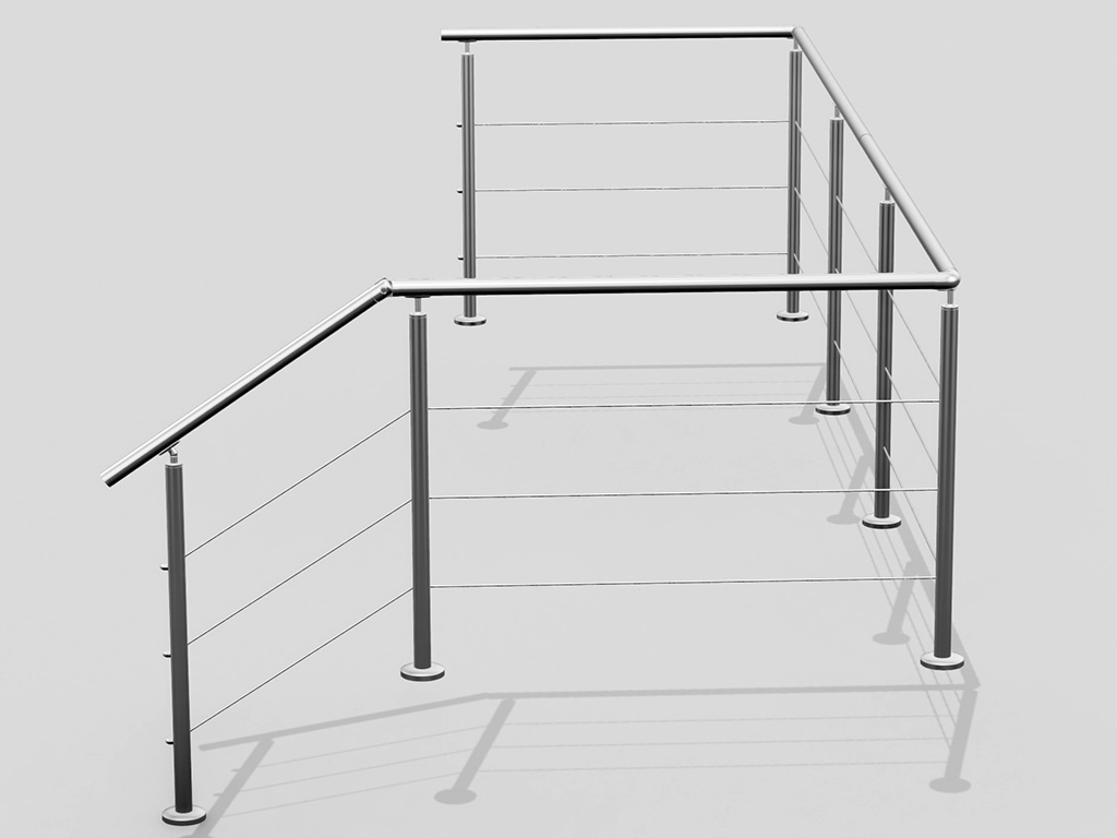 Qwares® Custom Round Stainless Steel Wire Balustrade Posts Supplier ...