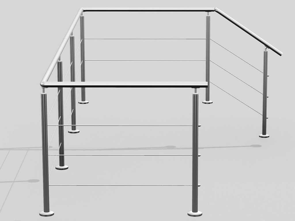Qwares® Custom Round Stainless Steel Wire Balustrade Posts Supplier ...